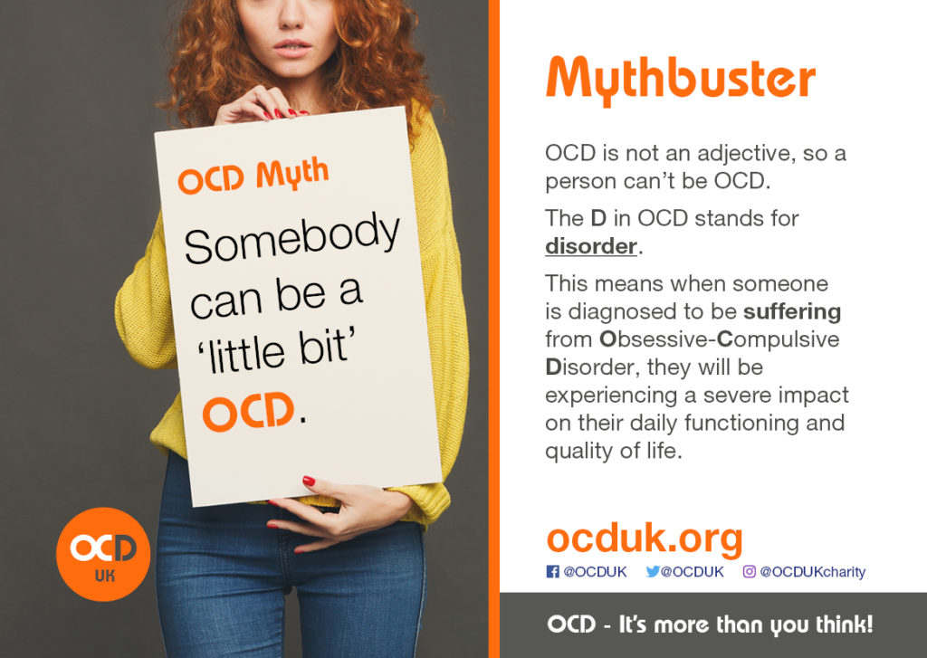 OCD Awareness Week Myth – Day One | OCD-UK