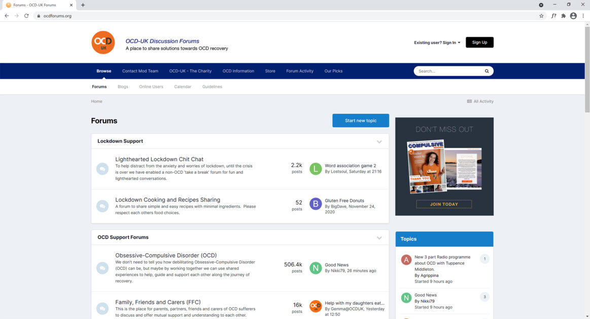 Forums | OCD-UK